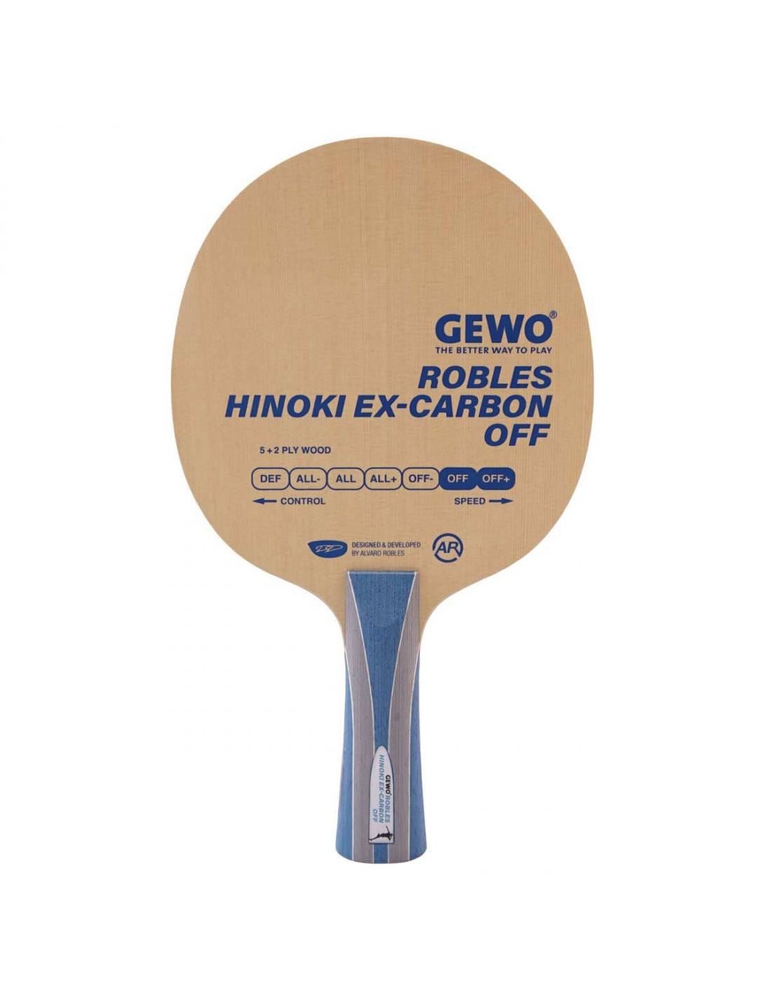 GEWO Robles Hinoki Ex-Carbon Offensive Table Tennis Blade – eTableTennis